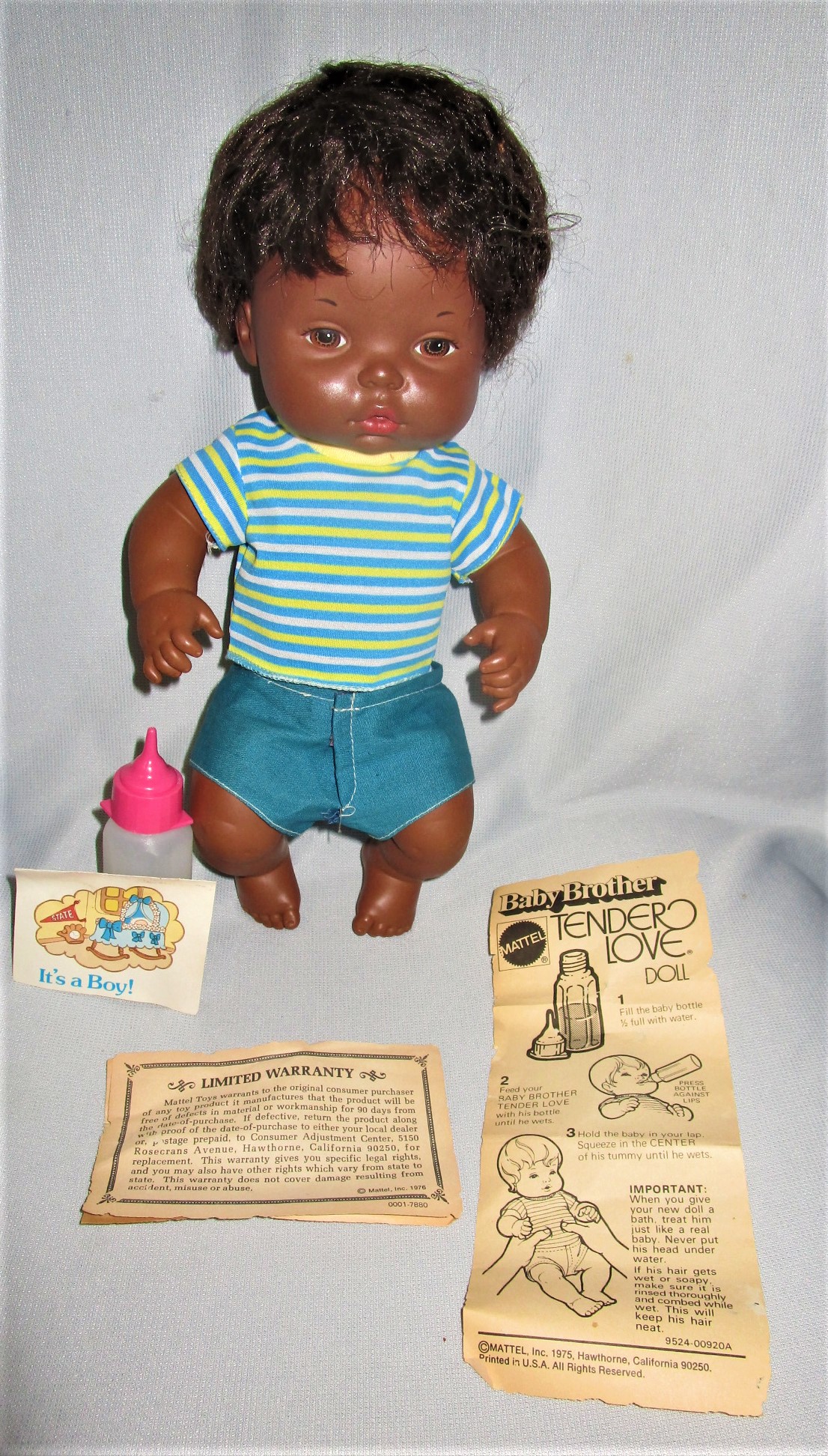 Baby Brother Tender Love – DeeBeeGee's Virtual Black Doll Museum™