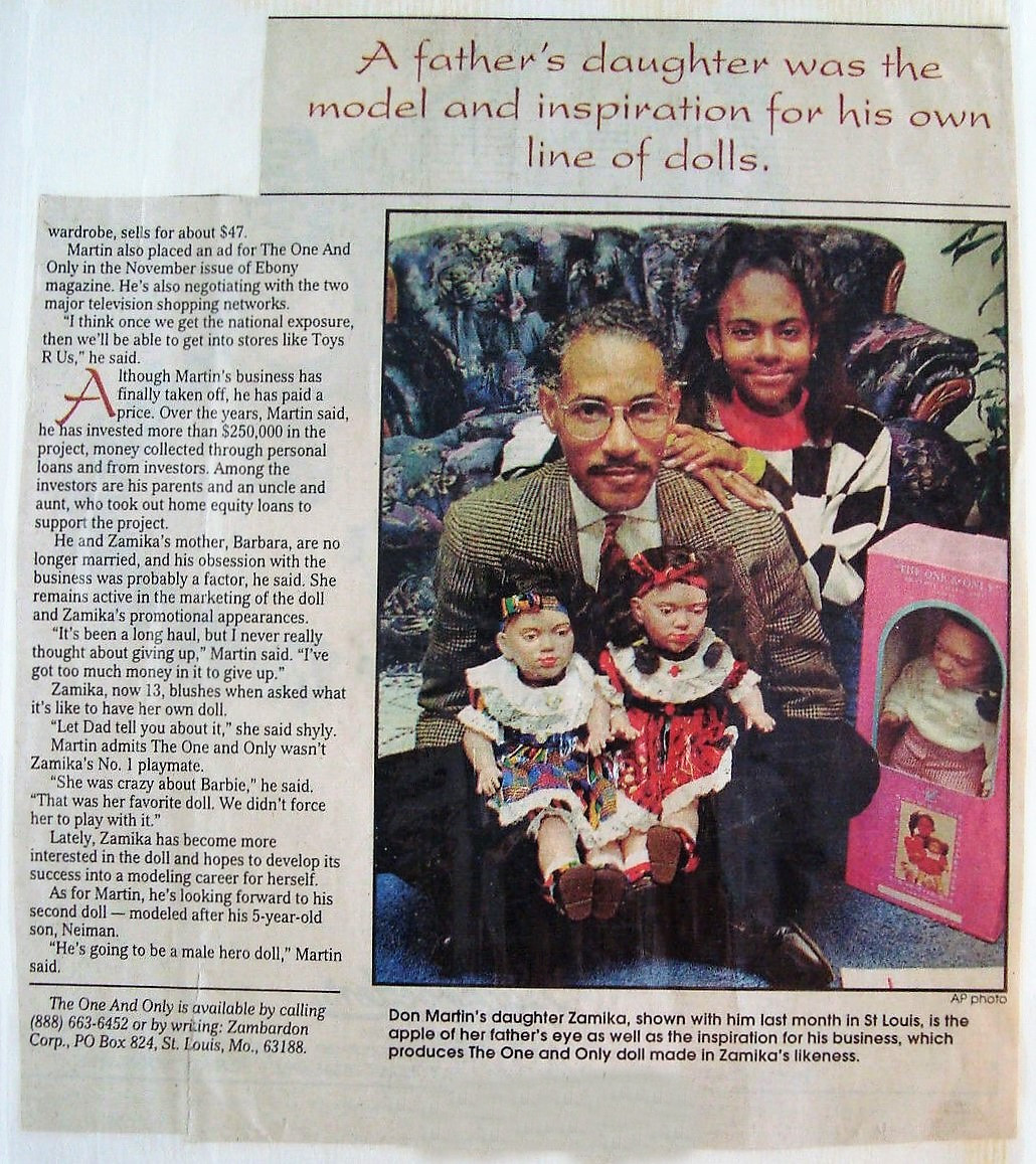 The One and Only Talking Doll Zamika Martin – DeeBeeGee's Virtual Black ...