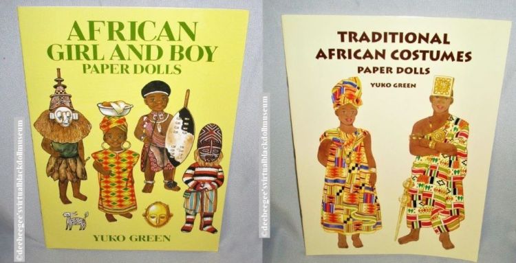African Girl and Boy and Traditional African Costumes Paper Dolls ...