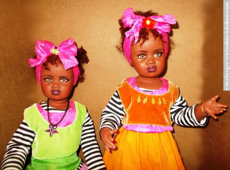 Grace Sitting and Grace Standing – DeeBeeGee's Virtual Black Doll Museum™