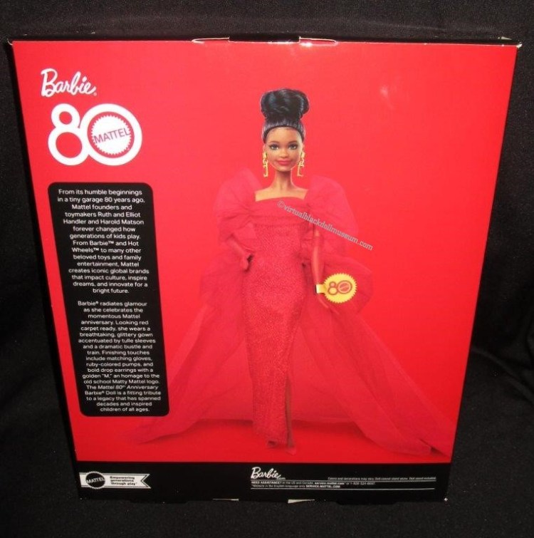 Mattel 80th Anniversary Barbie – DeeBeeGee's Virtual Black Doll Museum™